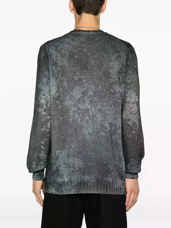Avant Toi Ribbed Knit Crew Neck Sweater