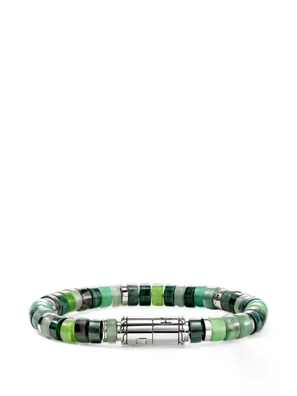 John Hardy Heishi Emerald Bracelet - Silver