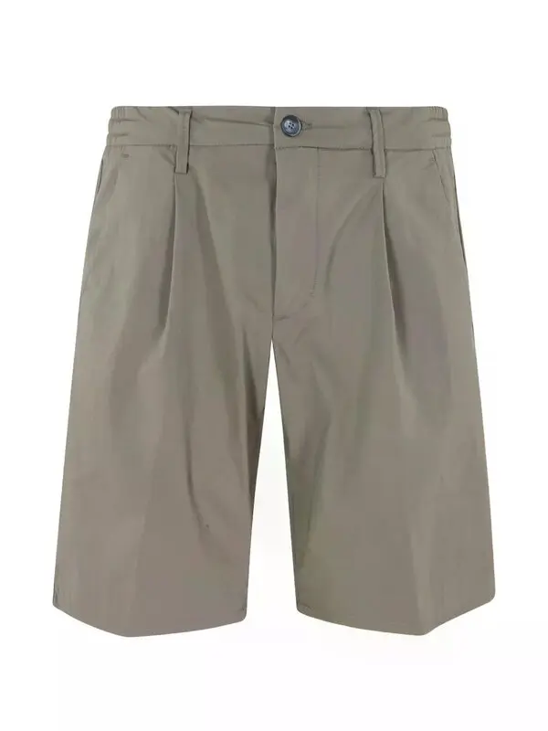 RE-HASH Elasticated Waist Tailored Shorts With Pleated Detailing