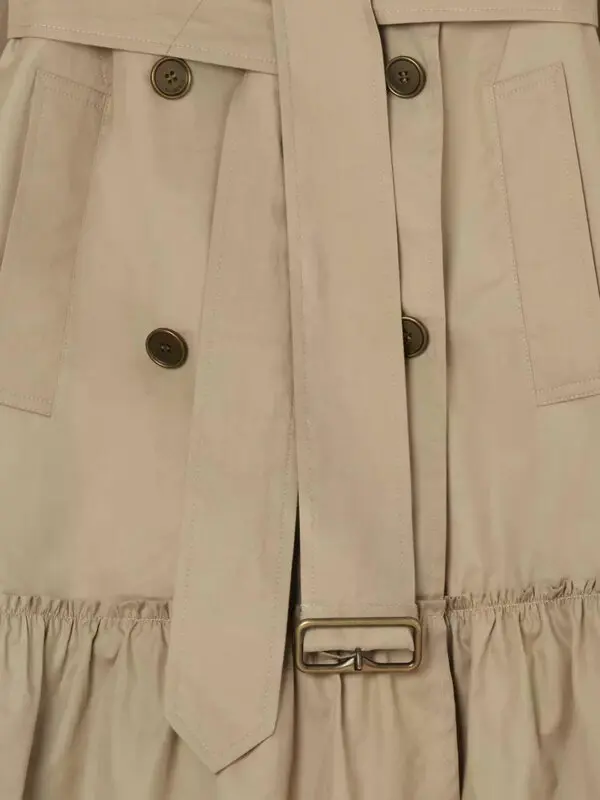 Burberry Short Gabardine Tillydrine Trench Coat - Neutrals