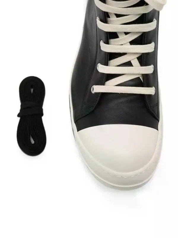 Rick Owens High-top Lace-up Sneakers - Black