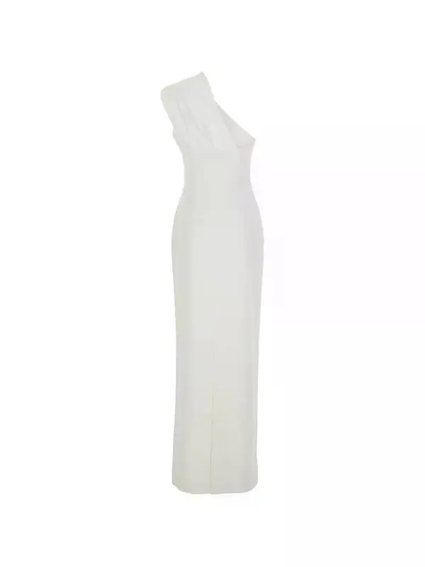 Solace London Gracie One-shoulder Draped Maxi Dress