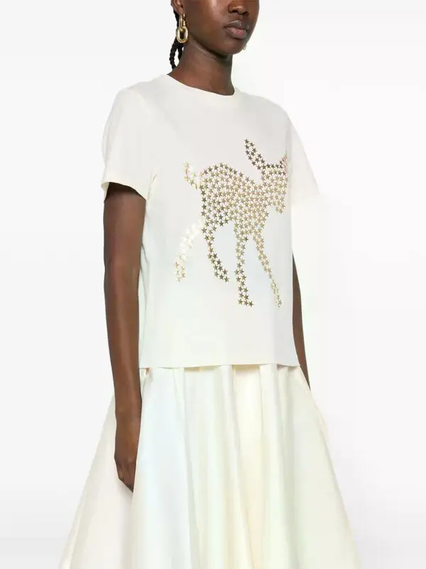 JW Anderson Star Print T-shirt - Neutrals