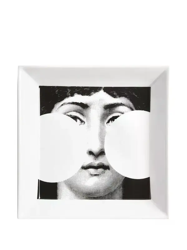 FORNASETTI Tema E Variazioni Catchall Tray - Black