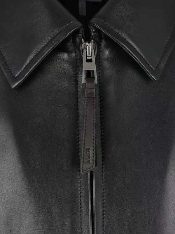 Loewe Zip-up Leather Jacket