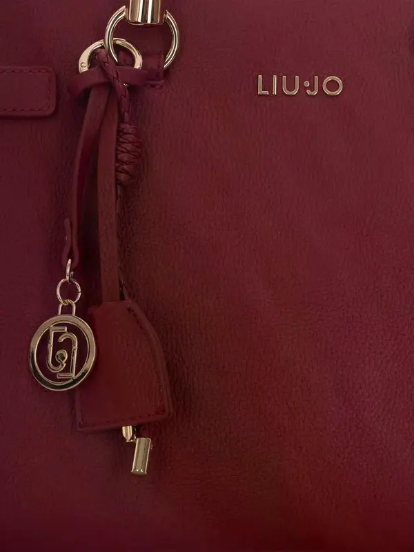 Liu Jo Braided-handle Logo-plaque Shoulder Bag - Red