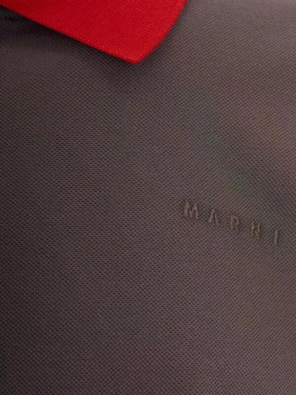 Marni Contrast-collar Piqué Polo Shirt