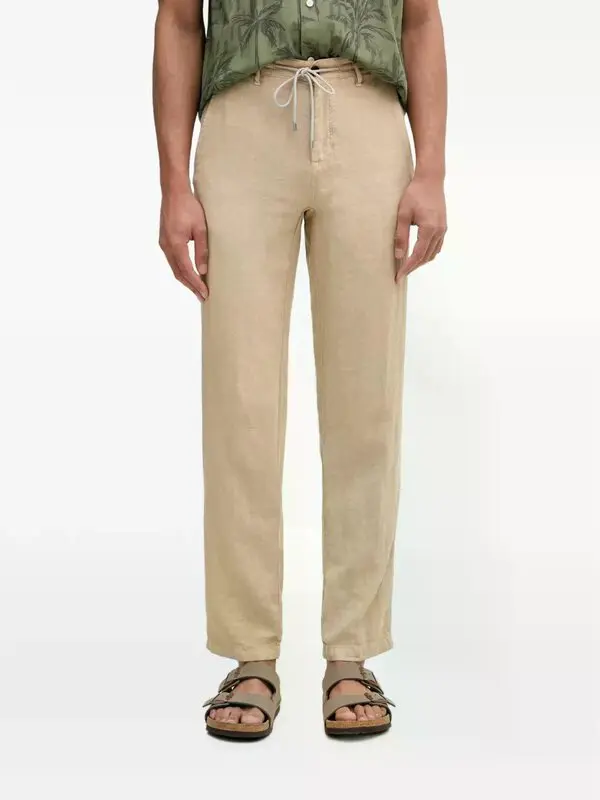 Karl Lagerfeld Drawstring Linen Trousers