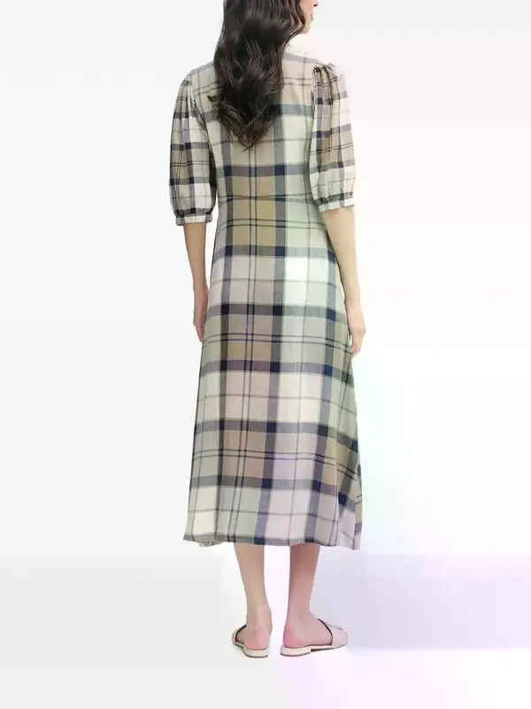 Barbour Ballina Midi Dress In Check Pattern