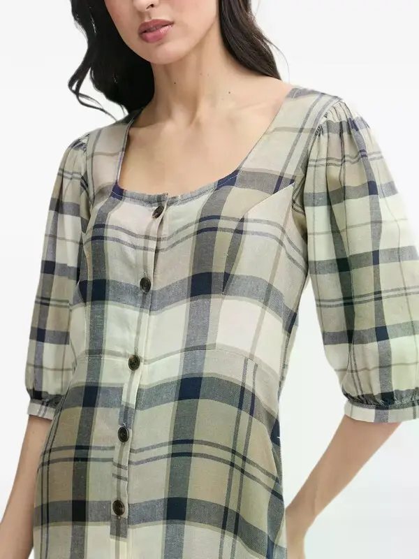 Barbour Ballina Midi Dress In Check Pattern