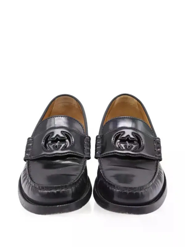 Gucci Millennial Ribot Leather Loafers