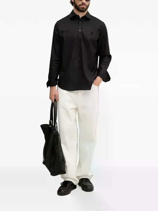 Karl Lagerfeld Logo-embroidered Button-down Shirt