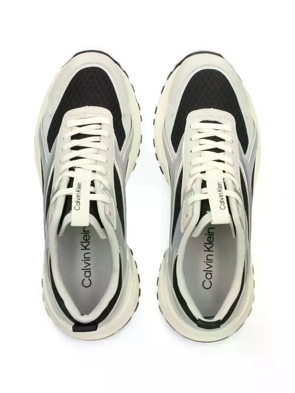 Calvin Klein Panelled Metallic Effect Sneakers