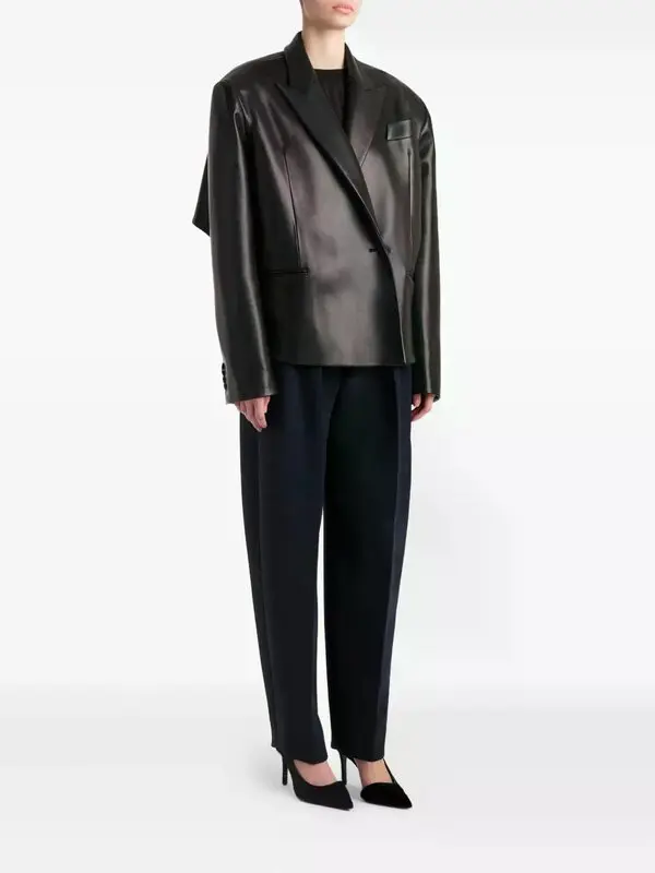 Khaite Lapel Fur Jacket