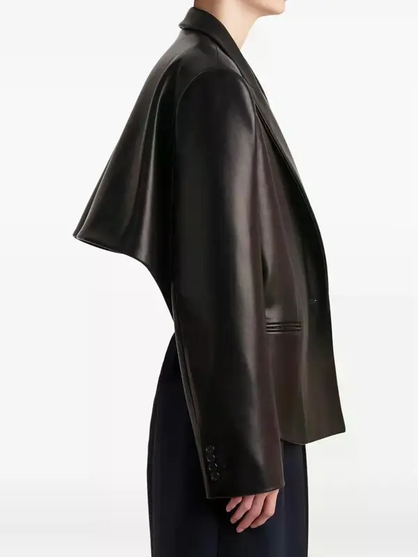 Khaite Lapel Fur Jacket