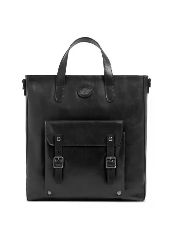 THE BRIDGE Buckle-detail Leather Briefcase - Black