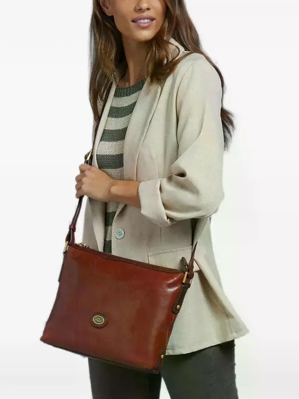 THE BRIDGE Zip-top Leather Cross Body Bag