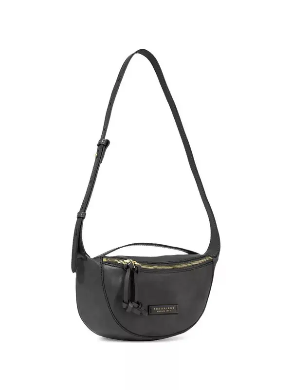 THE BRIDGE Small Leather Crossbody Bag - Black