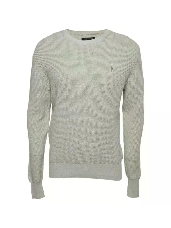 ALLSAINTS Trias Waffle Knit Crew Neck Sweater