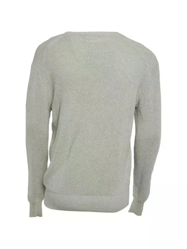 ALLSAINTS Trias Waffle Knit Crew Neck Sweater