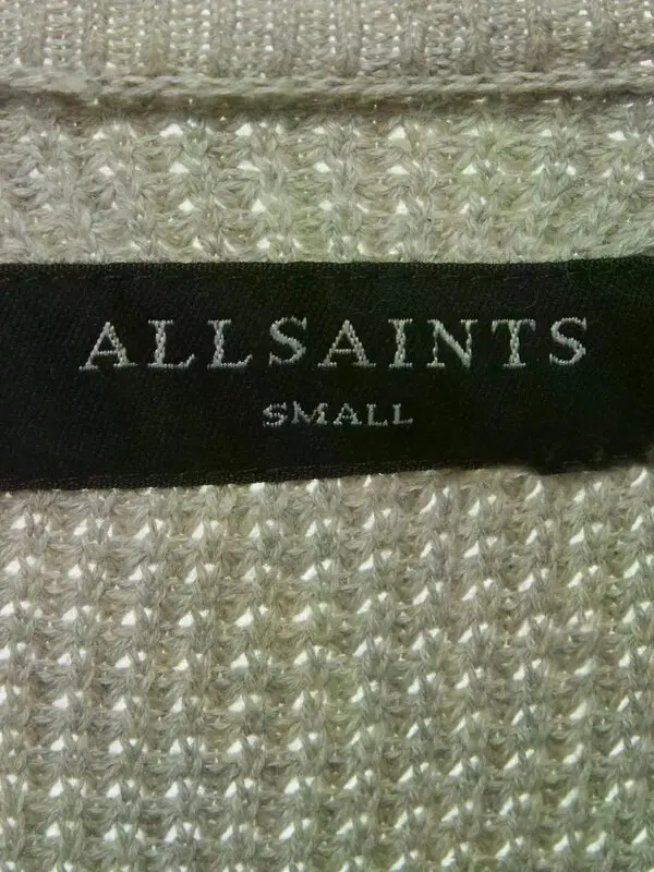 ALLSAINTS Trias Waffle Knit Crew Neck Sweater