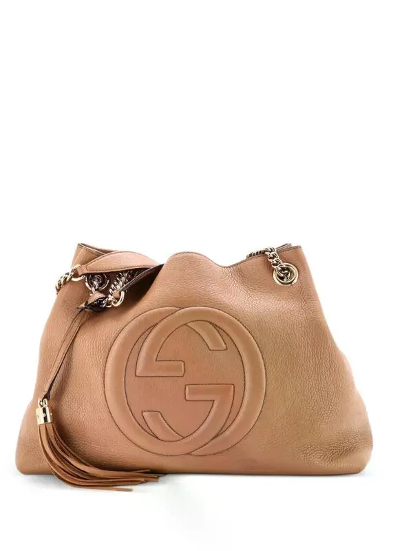 Gucci Soho Chain Strap Leather Medium Shoulder Bag - Neutrals