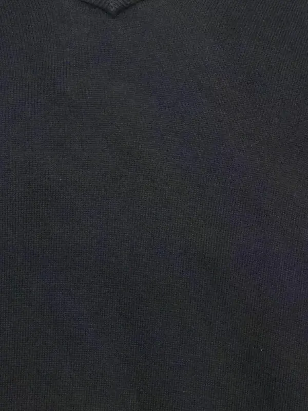Polo Ralph Lauren Navy Cotton V-neck Sweater