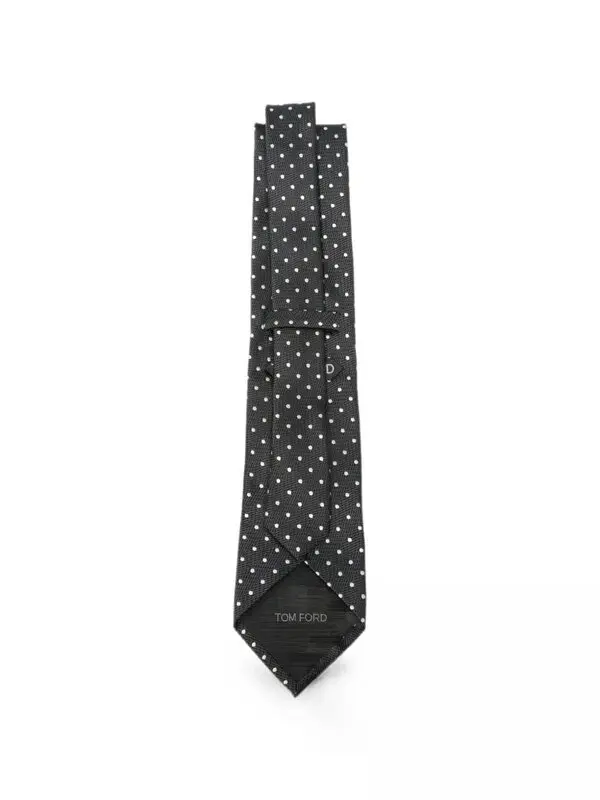 TOM FORD Polka-dot Tie - Grey