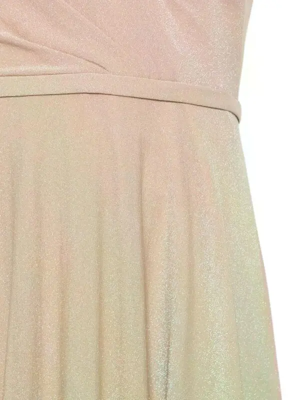 ALLURE Glitter-effect V-neck Maxi Dress