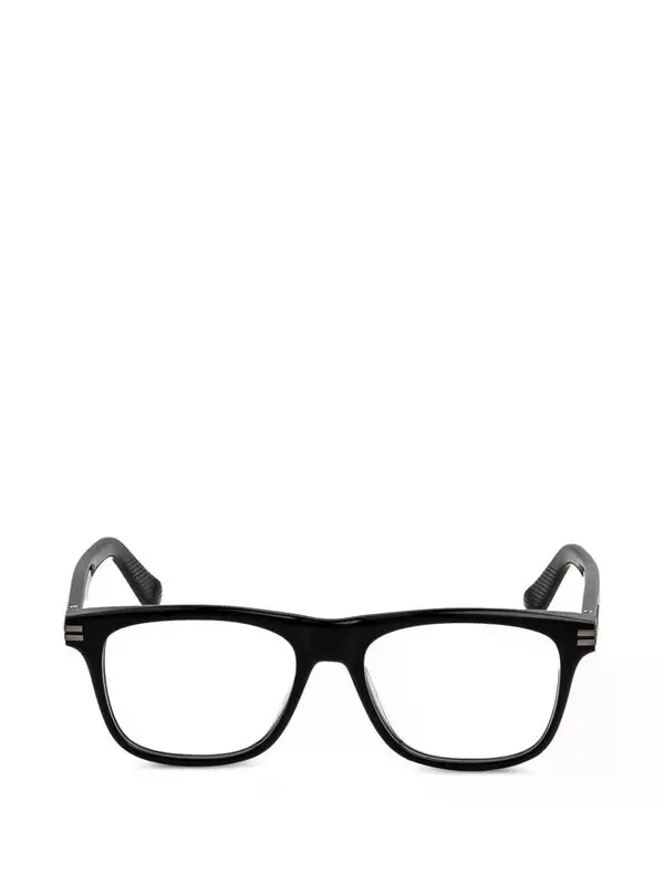 Zegna Square-frame Glasses - Black