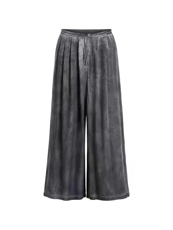 LA HAINE INSIDE US Pleated Detail Palazzo Pants - Grey