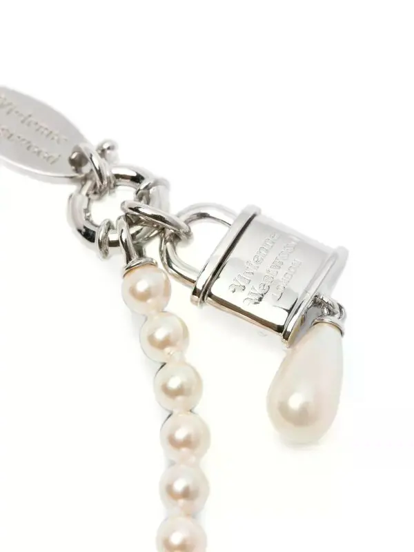 VIVIENNE WESTWOOD Celestia Orb-plaque Padlock Pendant Necklace