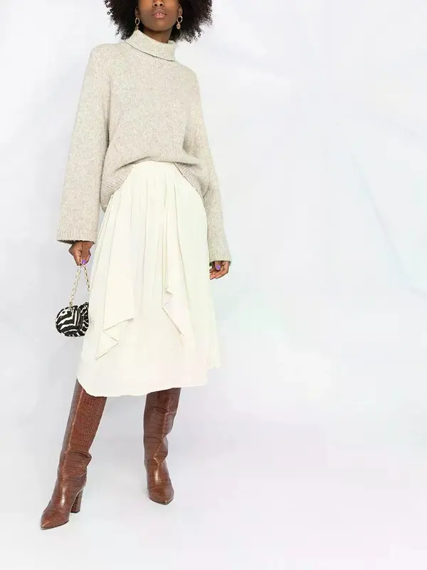 Isabel Marant Étoile Draped High-waisted Midi Skirt