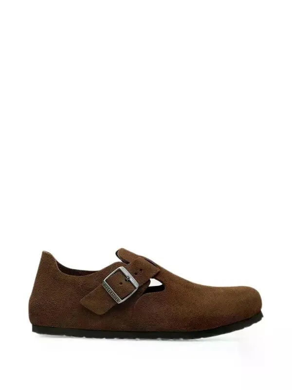 BIRKENSTOCK London Buckle-fastening Suede Shoes