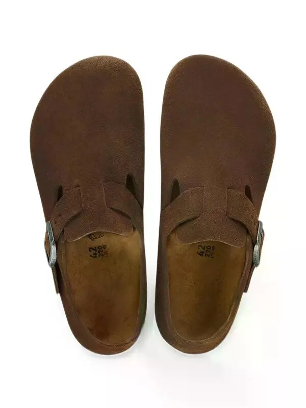 BIRKENSTOCK London Buckle-fastening Suede Shoes