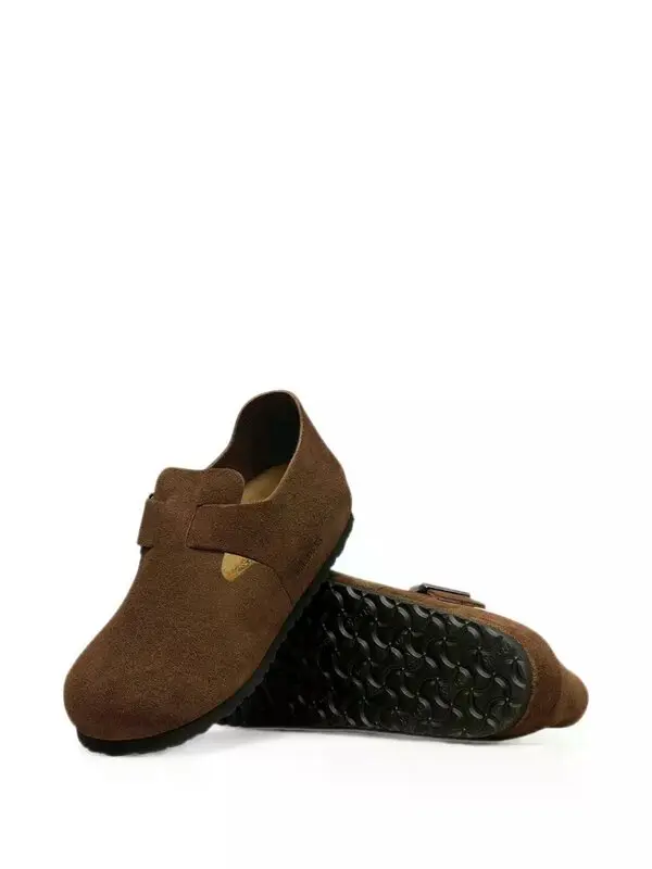 BIRKENSTOCK London Buckle-fastening Suede Shoes