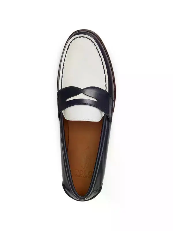 Polo Ralph Lauren Alston Two-tone Leather Penny Loafers