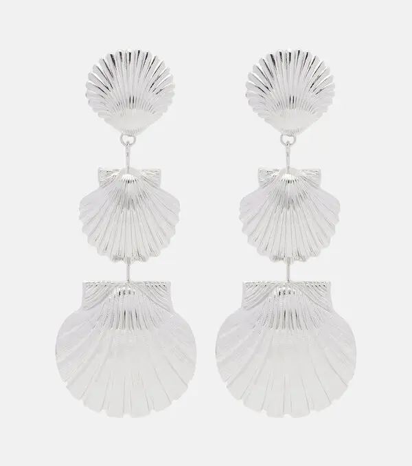 JENNIFER BEHR Selkie Drop Earrings - Silver