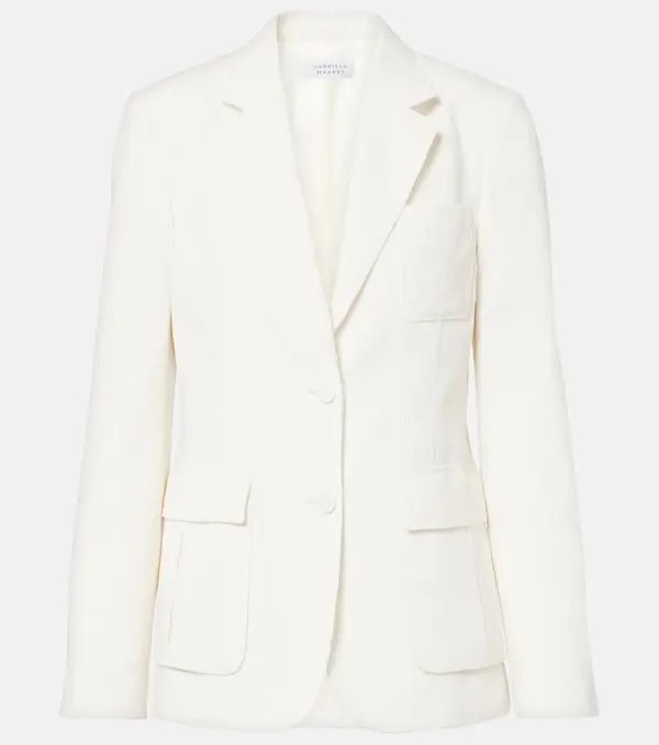 Gabriela Hearst Louisa Cotton Corduroy Blazer - White