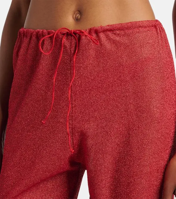 Oseree Lumiere Plumage Wide-leg Pants
