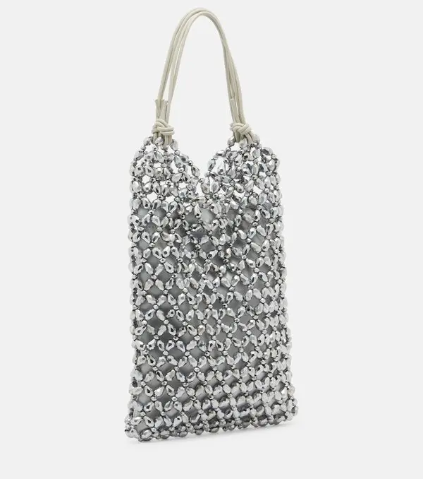 Staud Karla Beaded Top-handle Bag