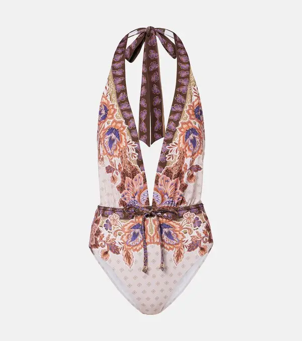 ALEXANDRA MIRO Willow Printed One-piece Swimsuit - Multicoloured