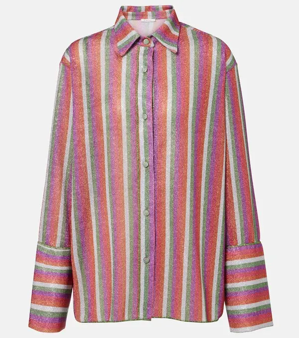 Oseree Lumiere Striped Shirt - Multicoloured
