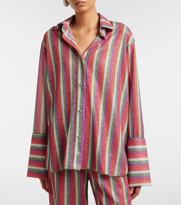 Oseree Lumiere Striped Shirt