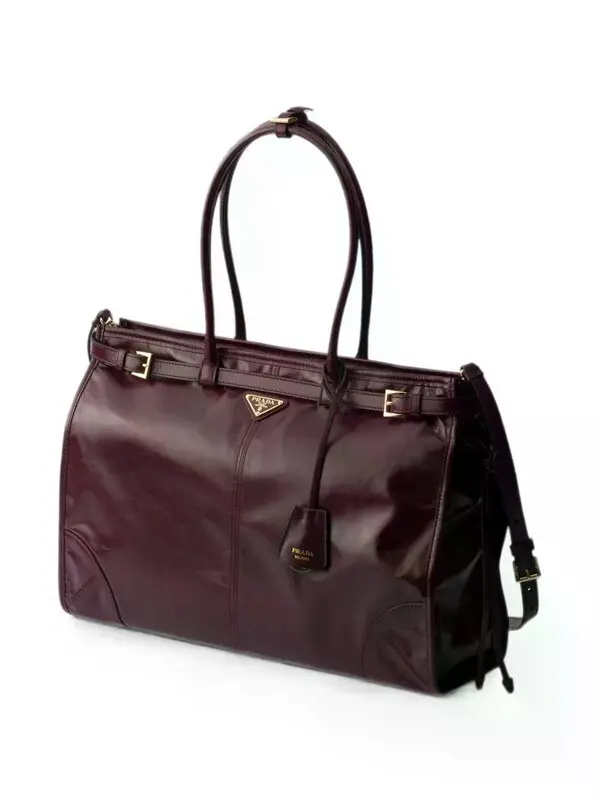 Prada Bonnie Extra-large Leather Bag - Red