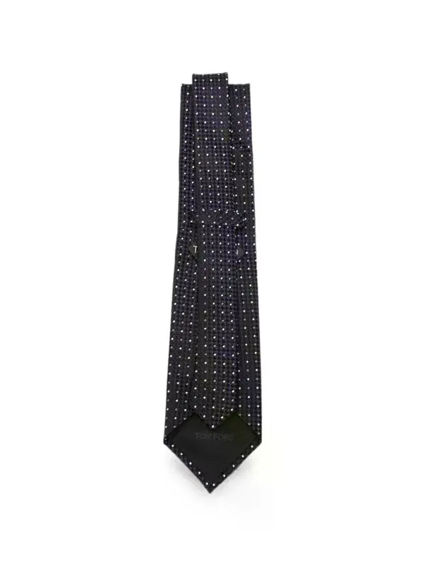 TOM FORD Pointed-tip Neck Tie - Black