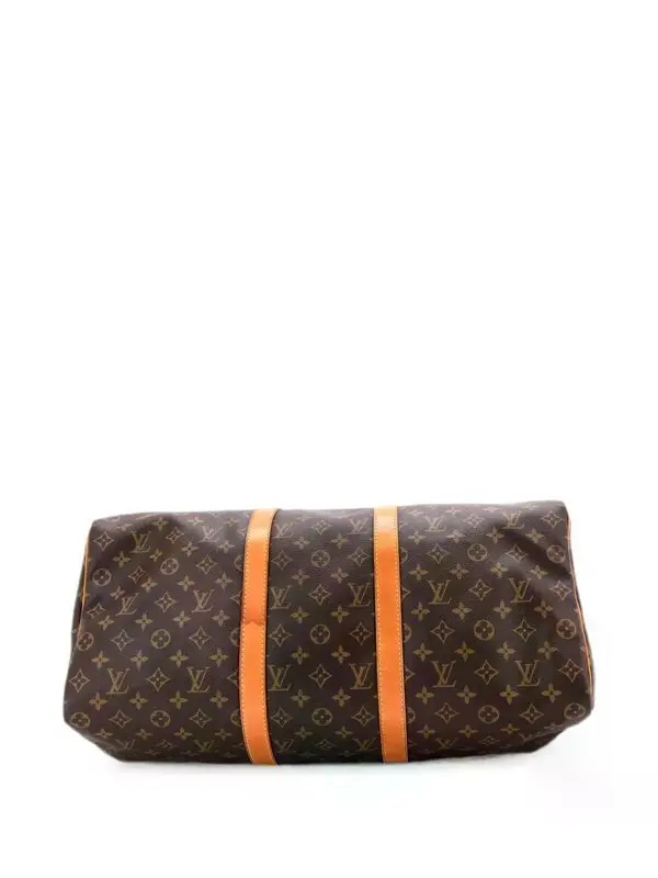 LOUIS VUITTON Keepall Monogram Canvas 50 Travel Bag - Brown