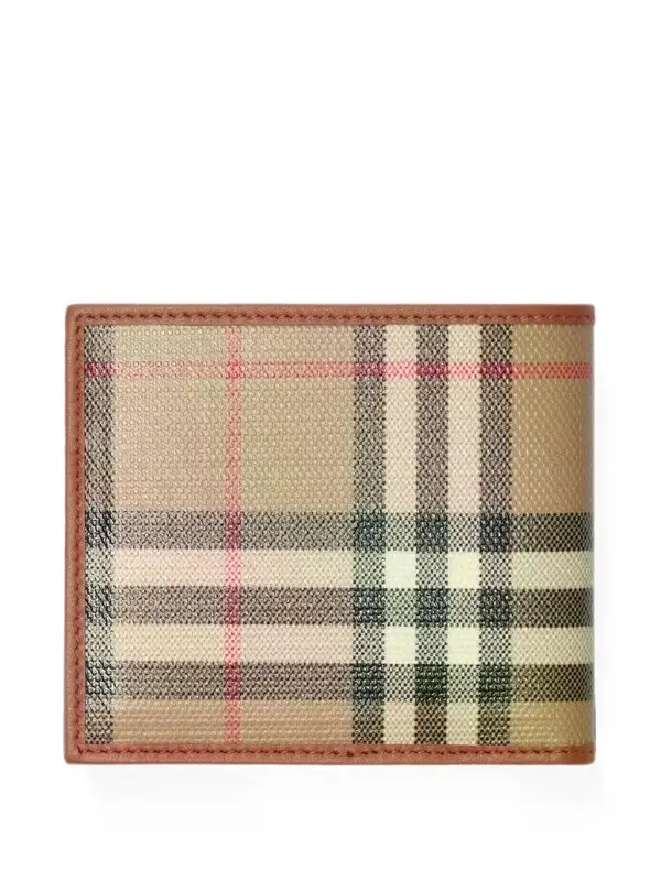 Burberry Check Bifold Coin Wallet