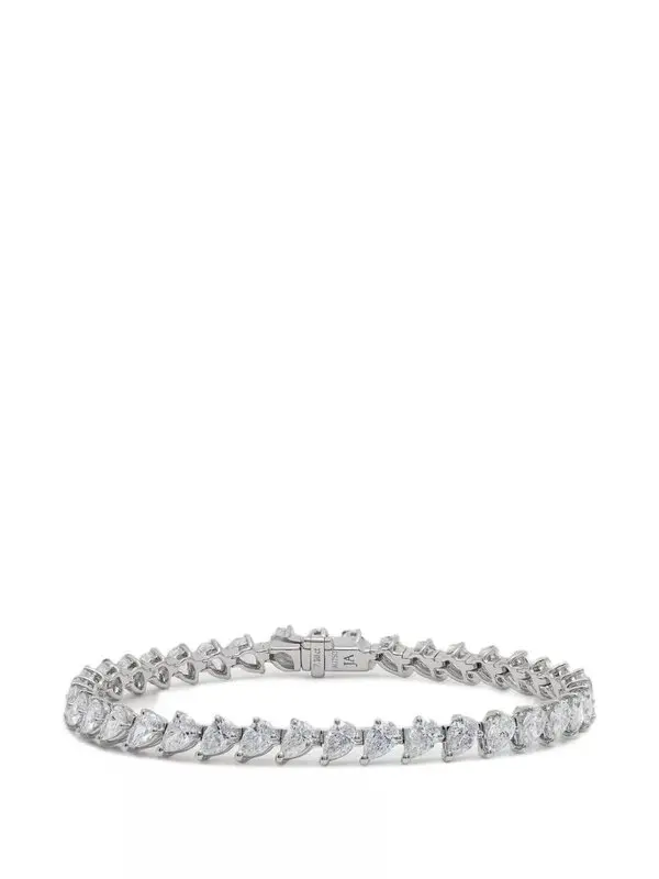 JEWELS AFICIONADO Esme Diamond Bracelet In 18k White Gold - Silver
