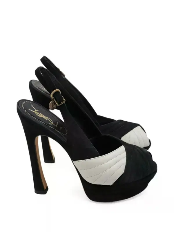 Saint Laurent Peep-toe Slingback Sandals